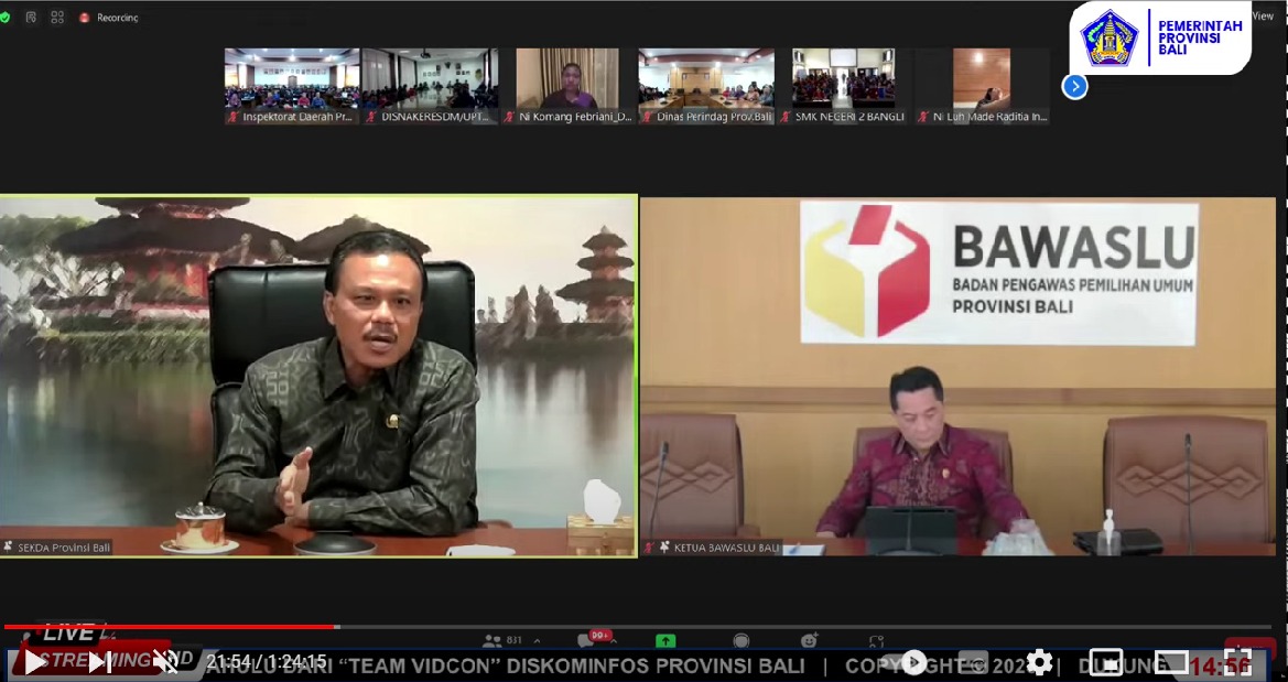 Ikuti Maklumat UU Pemilu, Sekda Dewa Made Indra Ajak Jajarannya Simak Sosialisasi Dari Bawaslu ...